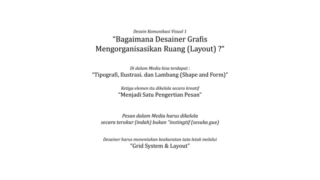 Design komunikasi visual basic materi layout | PDF