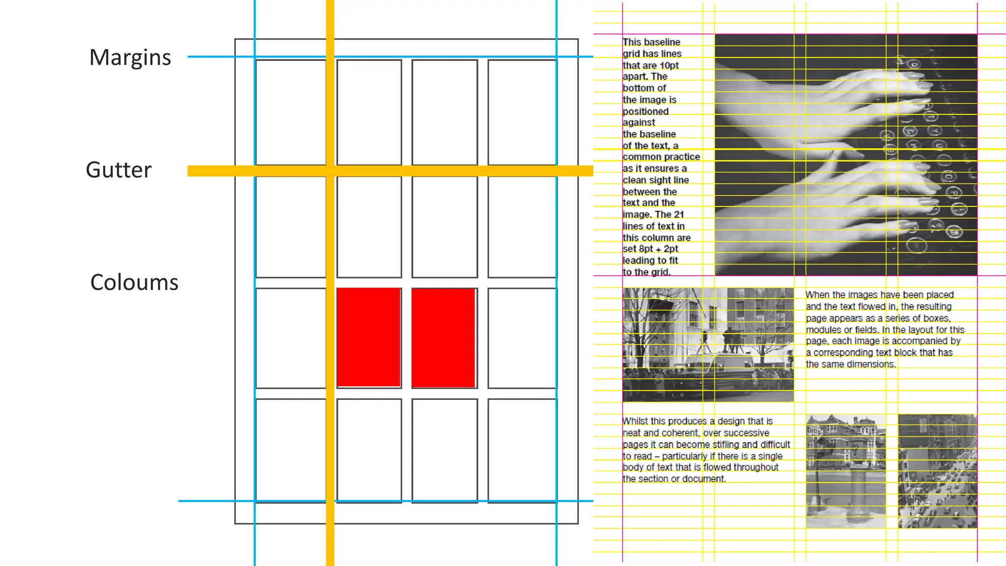 Materi basic margin and grid desain komunikasi visual | PPT