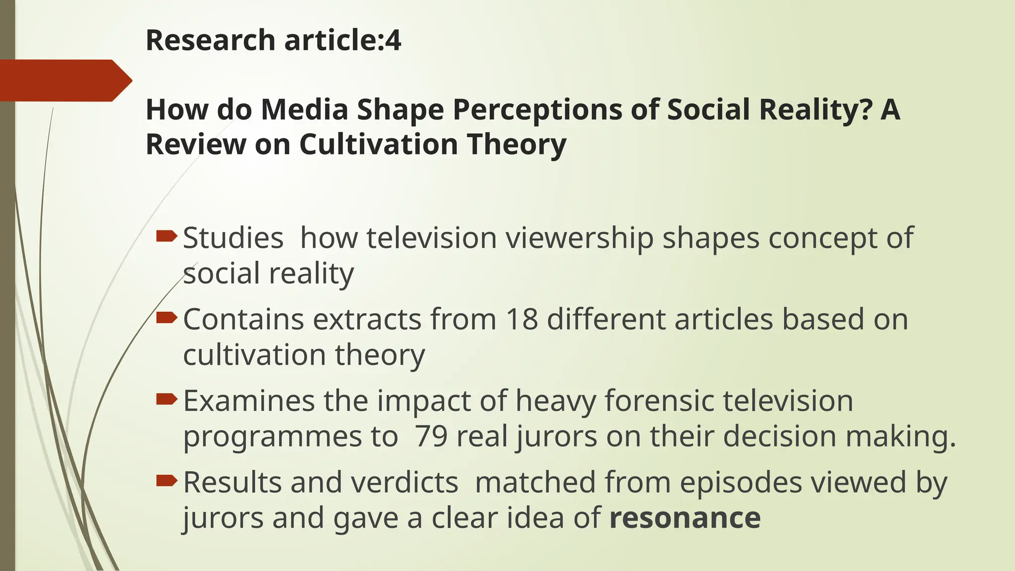 Cultivation Theory presentation Hirsch Criticism He criticized this ...