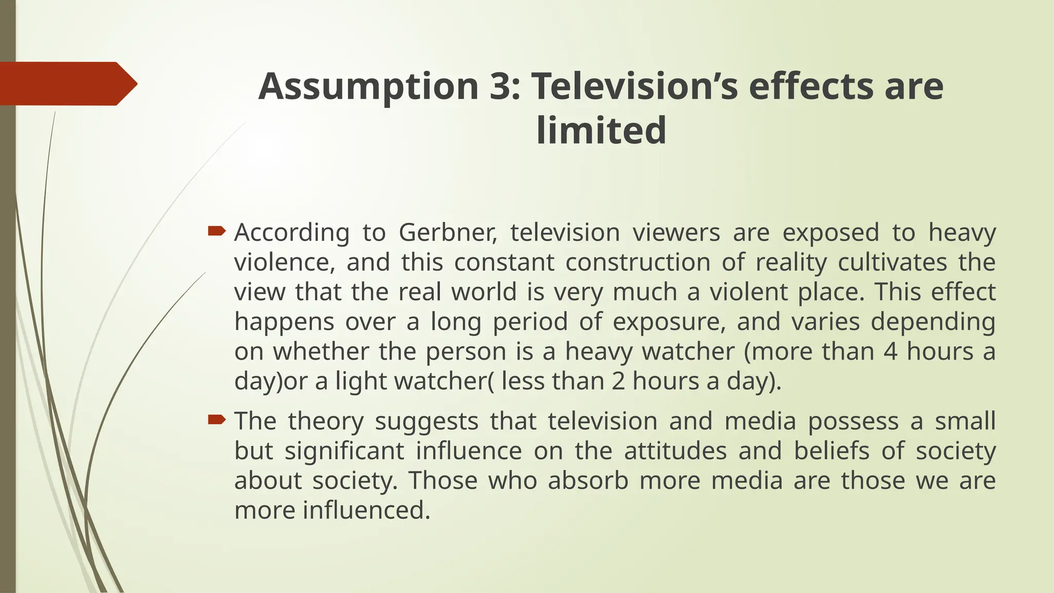 Cultivation Theory presentation Hirsch Criticism He criticized this ...