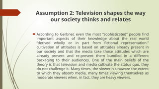 Cultivation Theory presentation Hirsch Criticism He criticized this ...