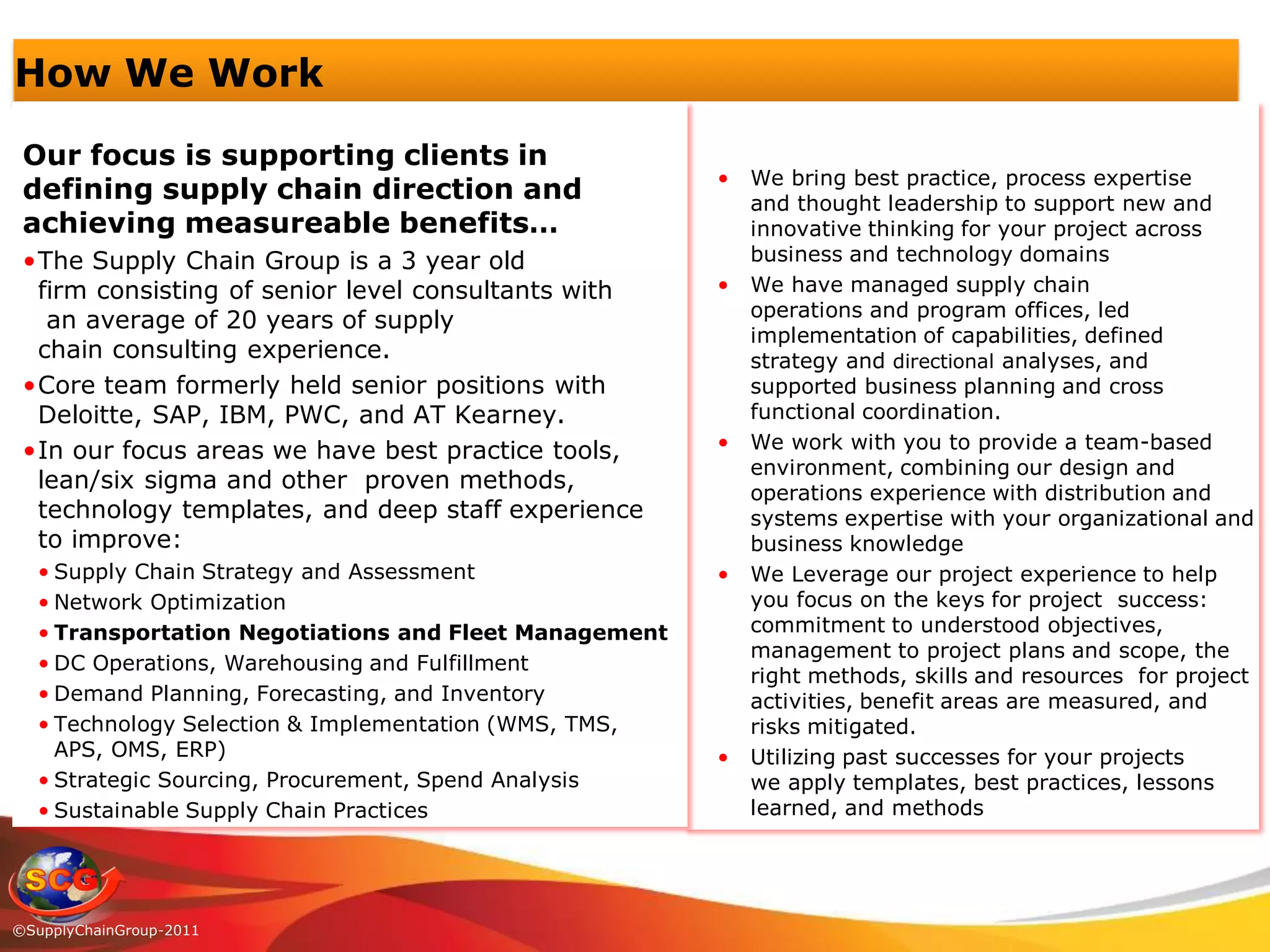 SCG Introduction Slides | PPT