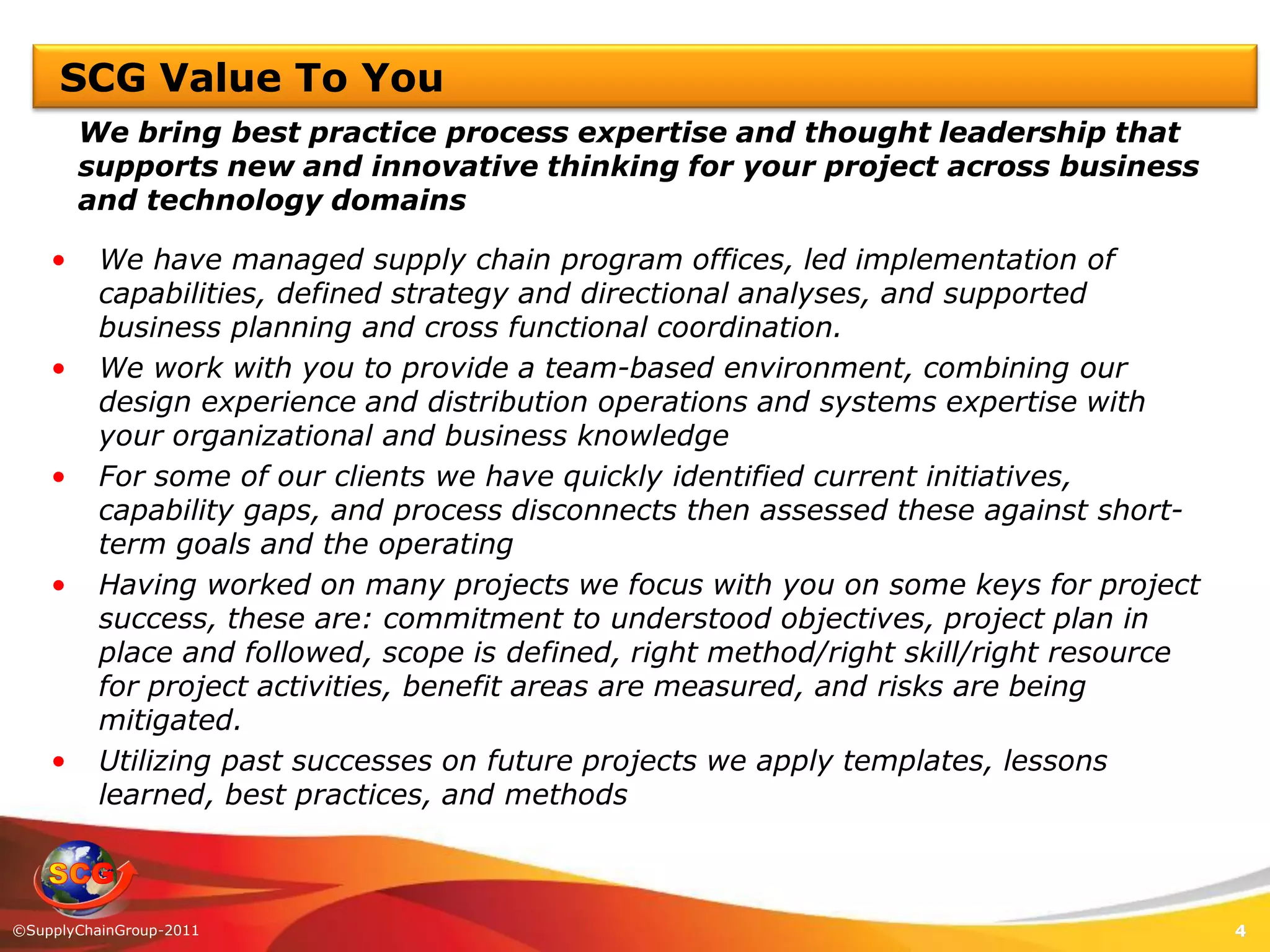 SCG Introduction Slides | PPT