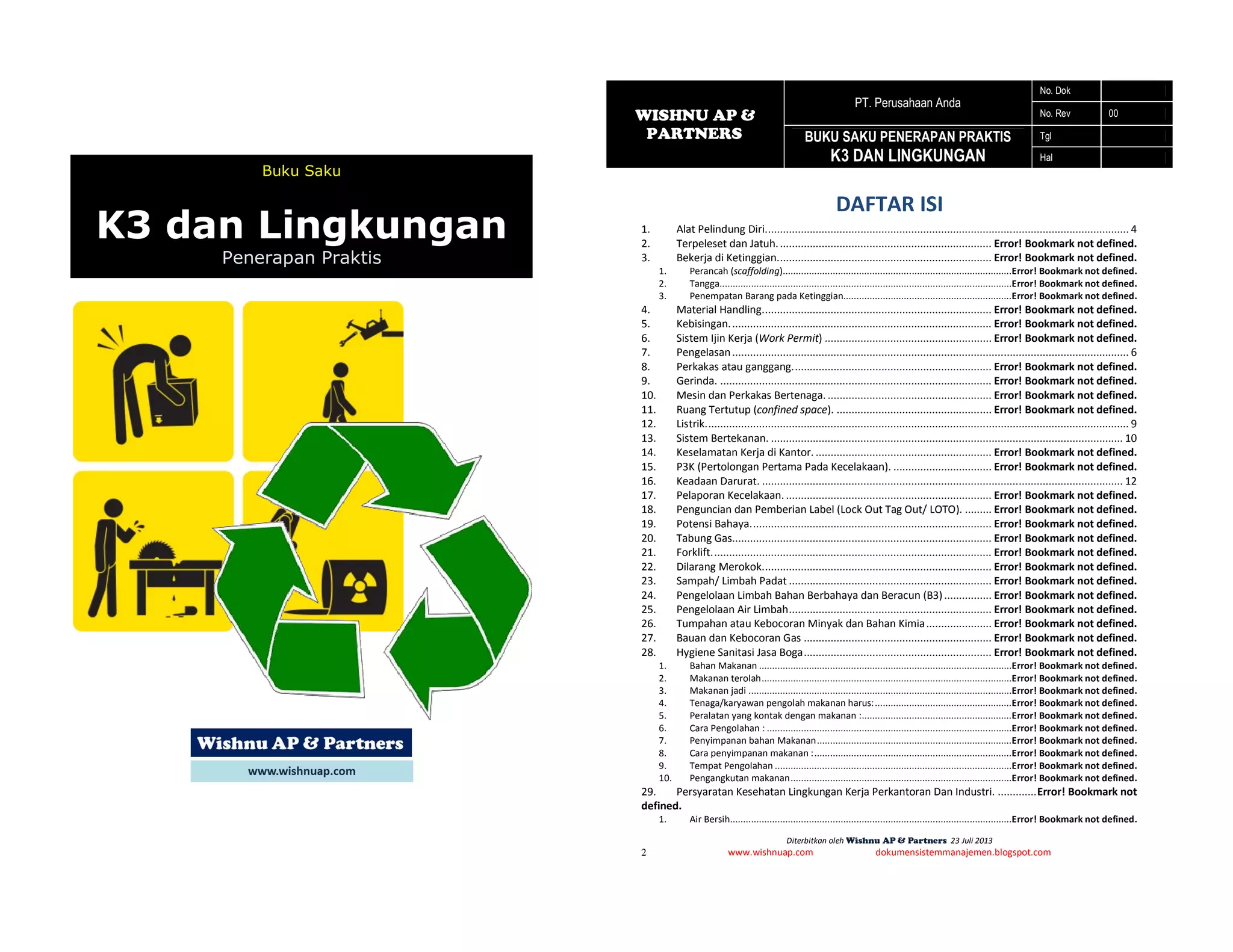 172717191 buku-saku-penerapan-praktis-k3-dan-lingkungan | PDF