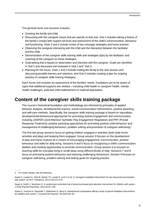 Caregiver skills training for families of children with developmental ...