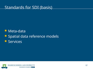 SDI FROM A TECHNICAL PERSPECTIVE STANDARDS | PPT