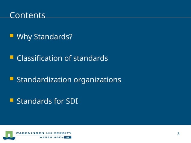 SDI FROM A TECHNICAL PERSPECTIVE STANDARDS | PPT