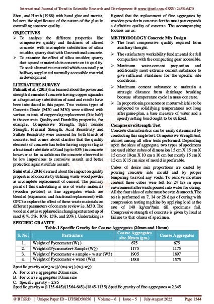 An Experimental Study on Strength of Concrete with Replacement of ...