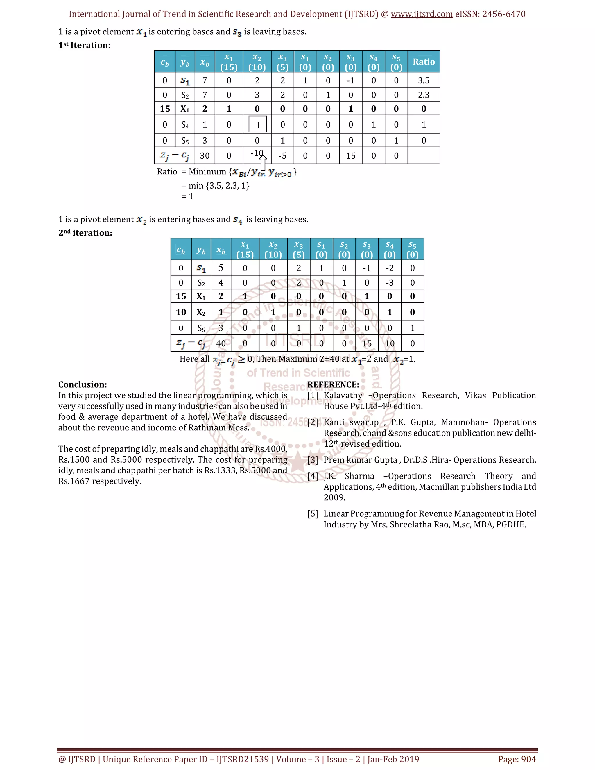 A Study on Linear Programming Problem | PDF