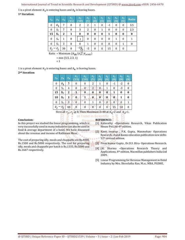 A Study on Linear Programming Problem | PDF