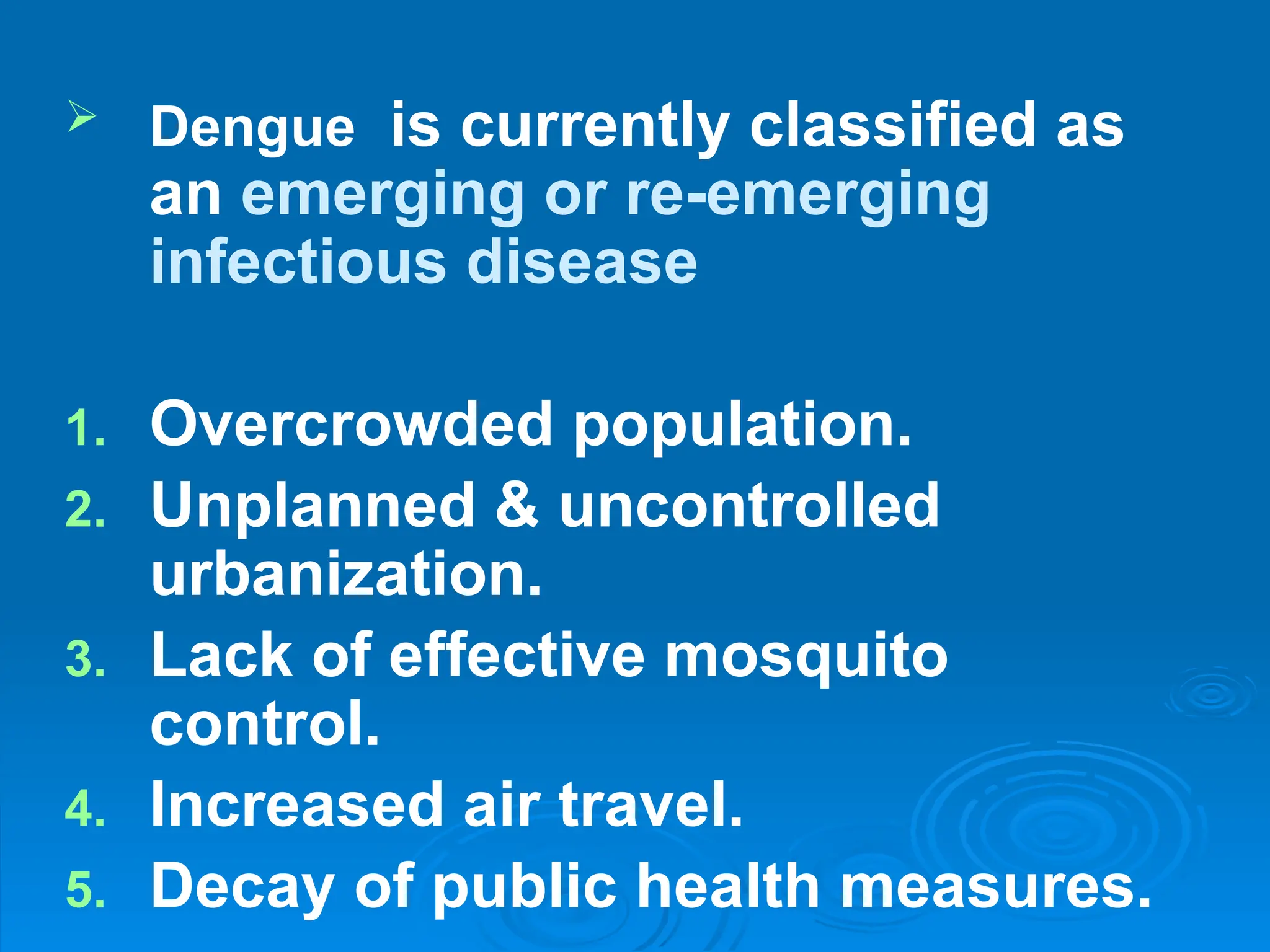 Dengue Fever, Cause, Clinical Features & Treatment | PPT