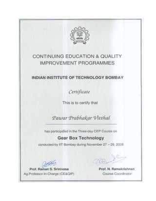 Prabhakar_Pawar_Resume_(Manager_DESIGN ) 16 Years_Experience | PDF