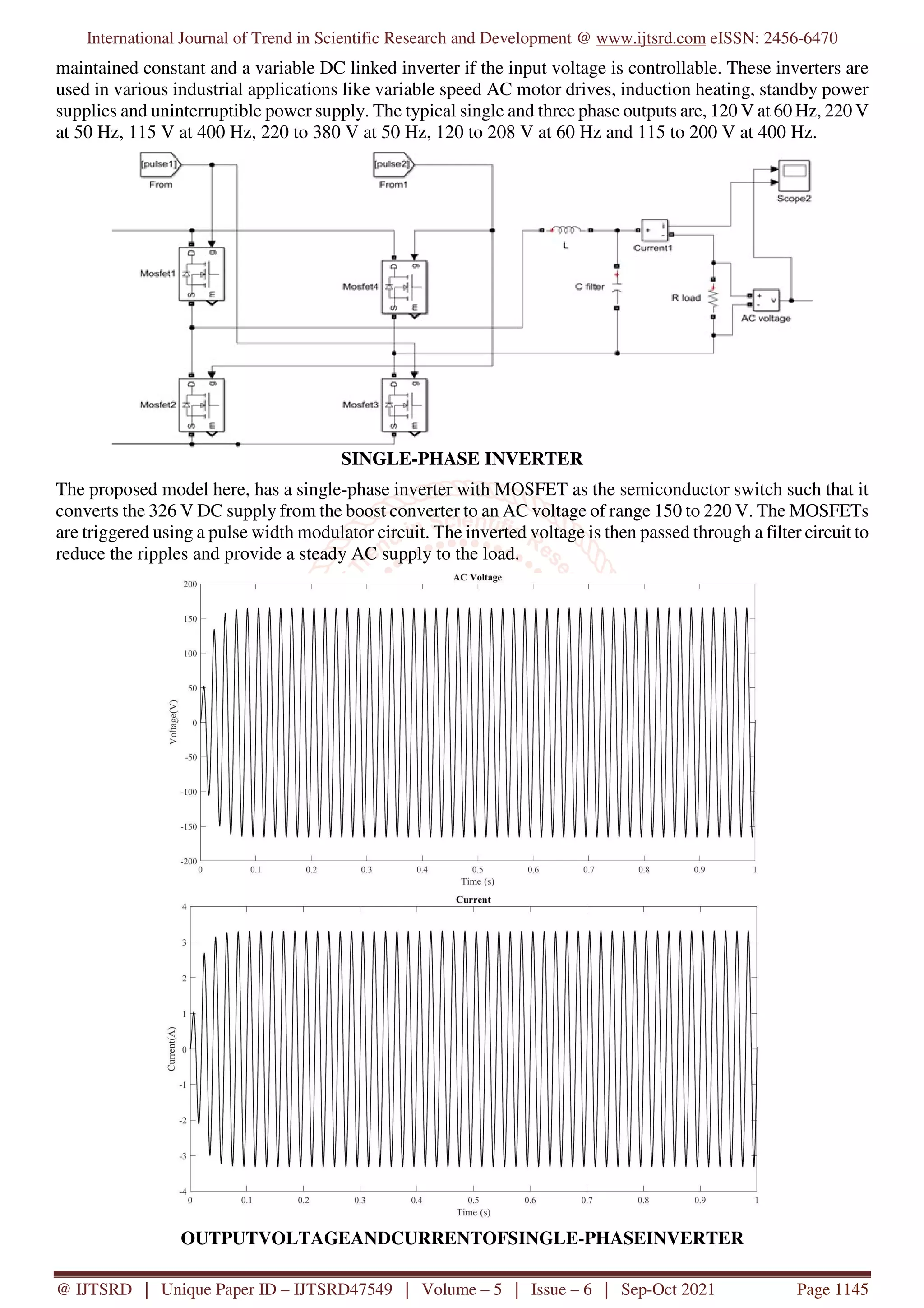 Design of Transformer less Single Phase Inverter | PDF