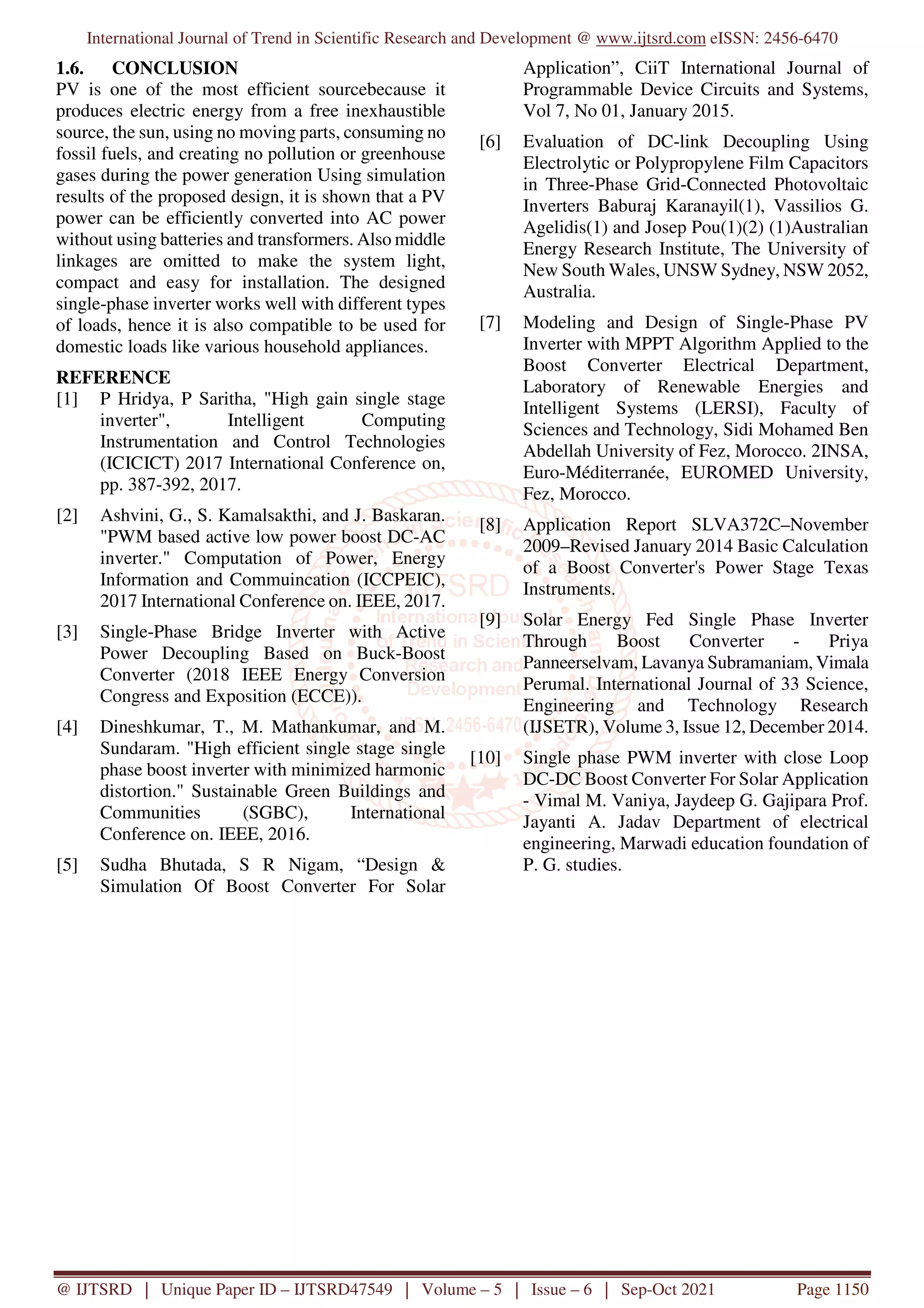 Design of Transformer less Single Phase Inverter | PDF