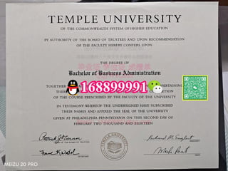 Temple University degree offer diploma Transcript | PPT