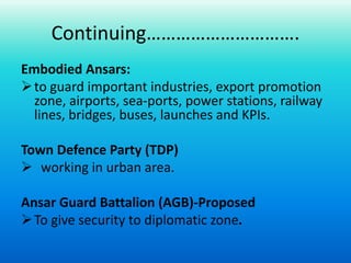 Bangladesh ansar and VDP: a multidimensional force in human security ...