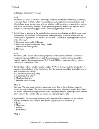 Test Bank for Neuroscience Fundamentals for Rehabilitation 4th Edition ...