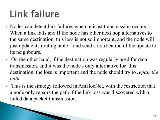 ANTHOCNET HYBRID ROUTING ALGORITHM FOR MANET USING SWARM TECHNOLOGY | PPT