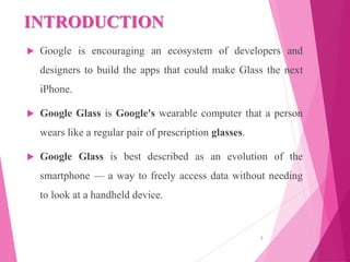 GOOGLE GLASS | PPT