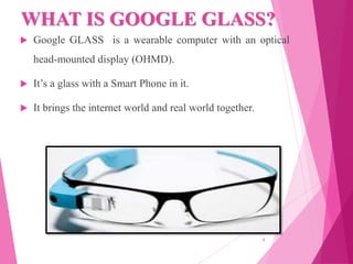 GOOGLE GLASS | PPT