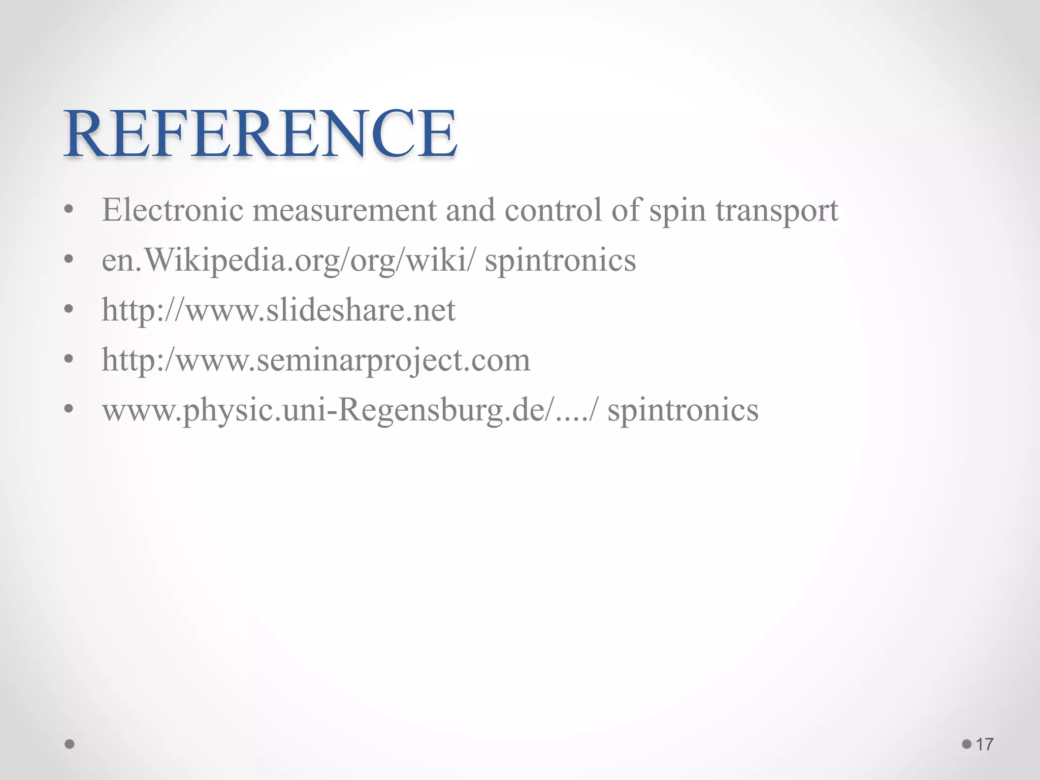 Spintronics | PPT