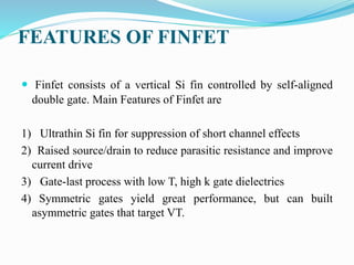 Finfet Technology | PPTX