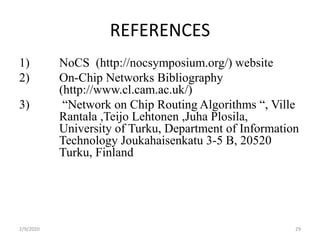 Network on Chip | PPTX
