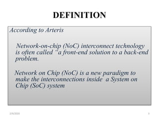 Network on Chip | PPTX