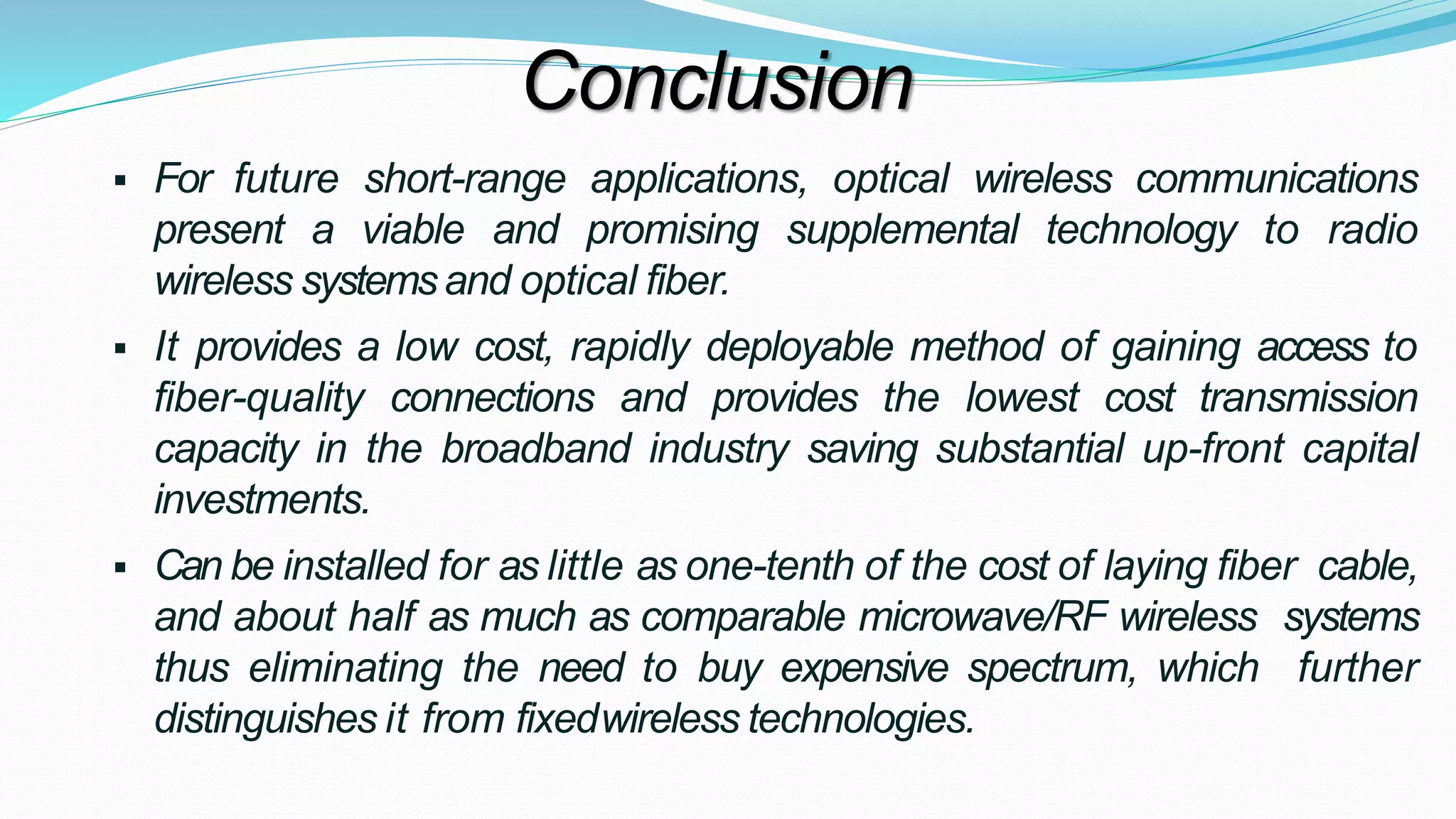 Free Space Optical Communication Ppt