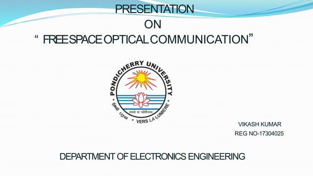 Free space optical communication | PPT