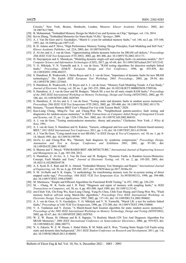 A Review Paper On Memory Fault Models And Test Algorithms Pdf