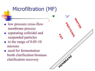 Membrane Processing Technology; Microfiltration, ultrafiltration, nanofiltration | PPT