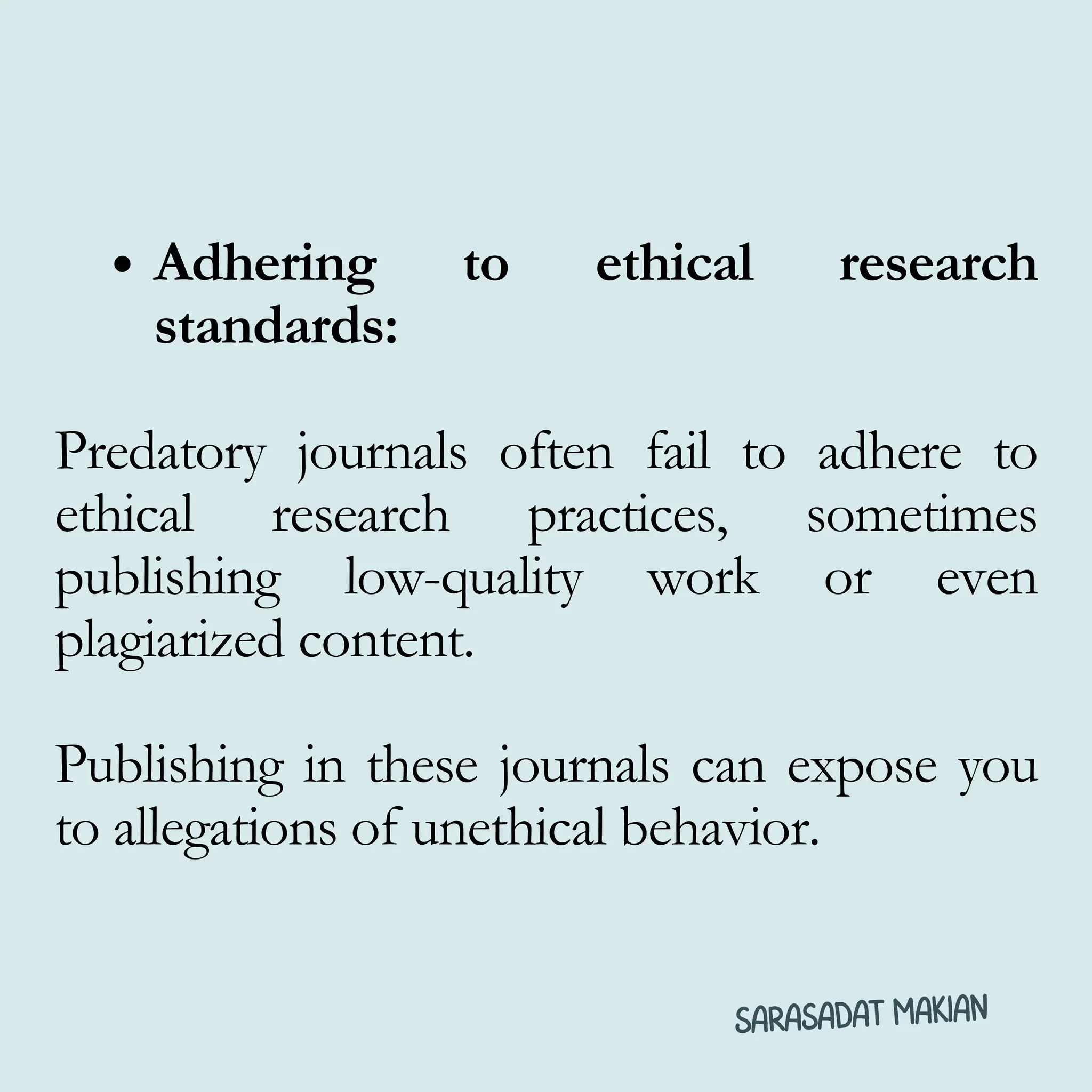 Identifying high-quality academic journals and avoiding predatory ...