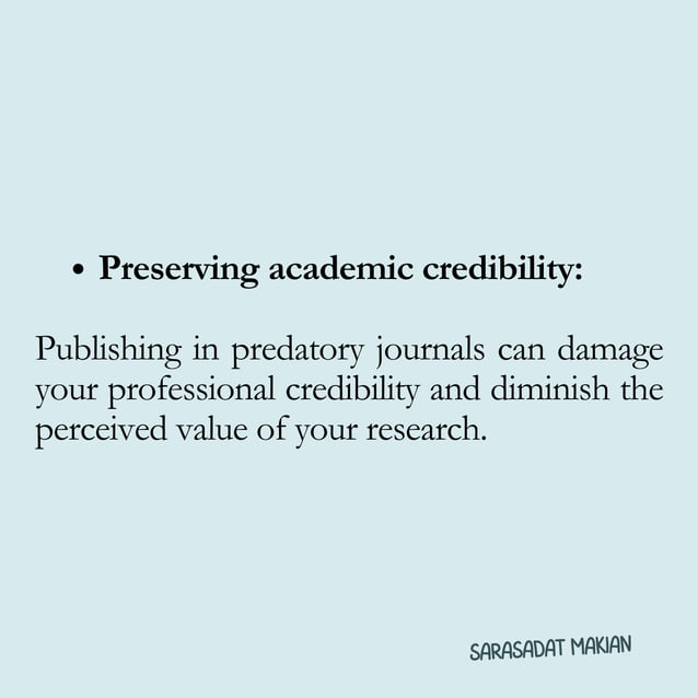 Identifying high-quality academic journals and avoiding predatory ...