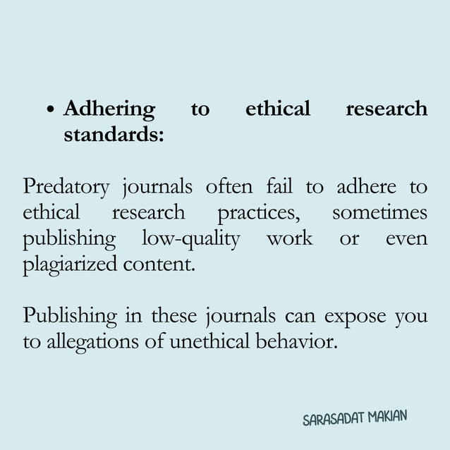 Identifying high-quality academic journals and avoiding predatory ...