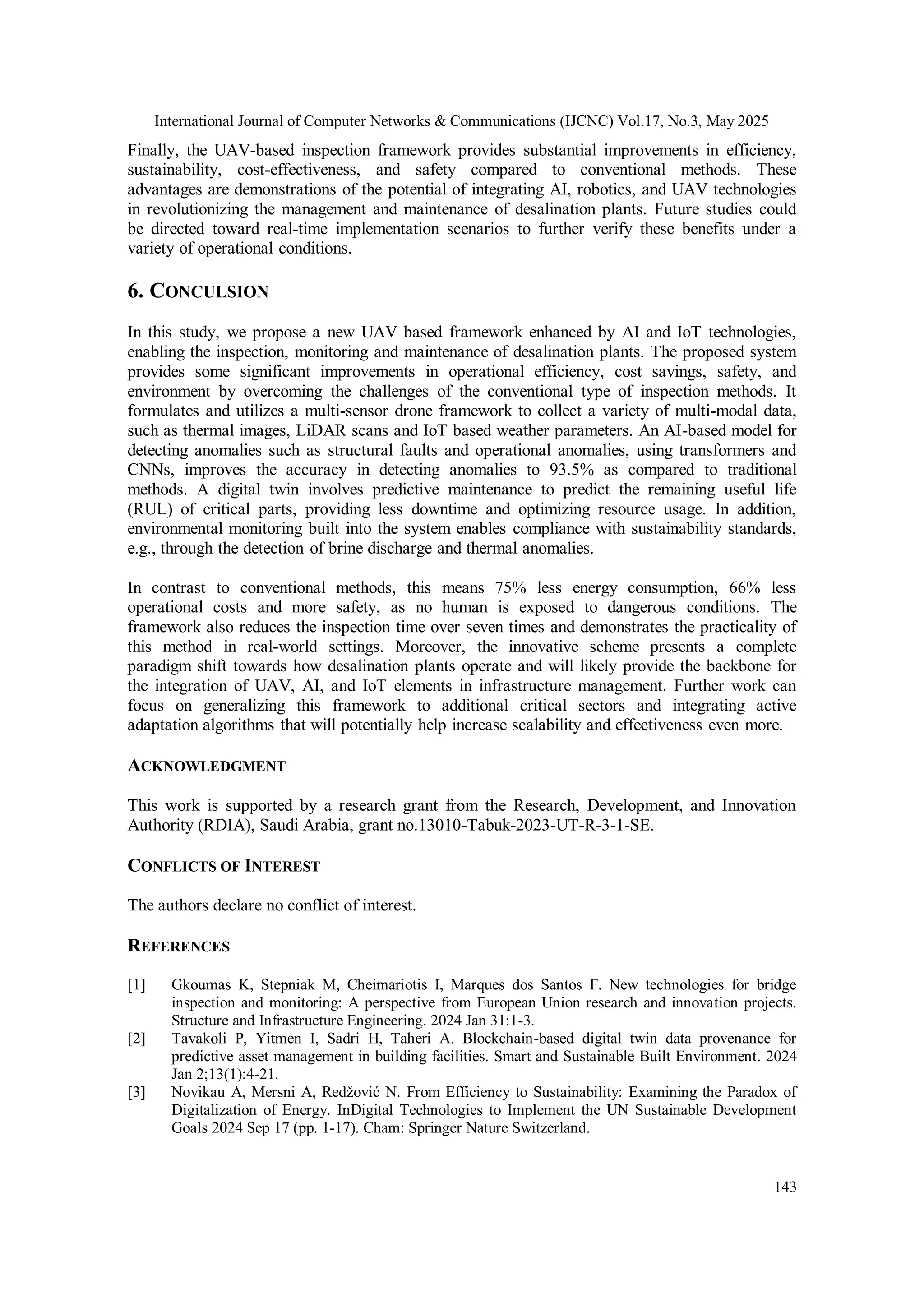 AI-Driven IoT-Enabled UAV Inspection Framework for Predictive Maintenance and Sustainable ...