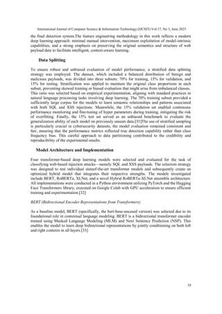 Hybrid Transformer-Based Classification for Web-Based Injection Attack Detection: A Novel ...