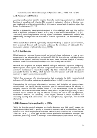 A LIGHTWEIGHT NETWORK INTRUSION DETECTION SYSTEM FOR SMES | PDF