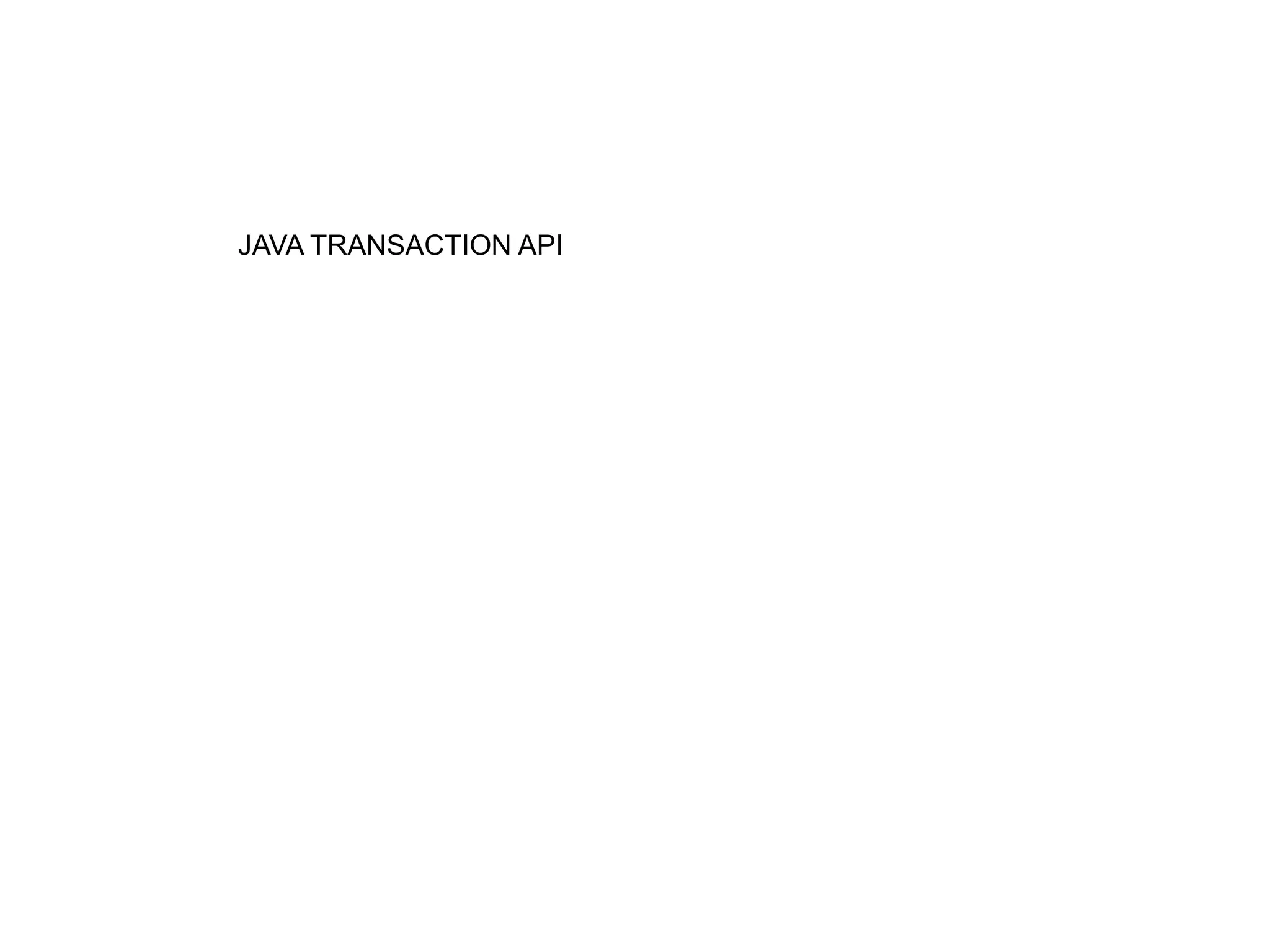 Introduction Of Java Transaction Api Powerpoint Ppt 8235