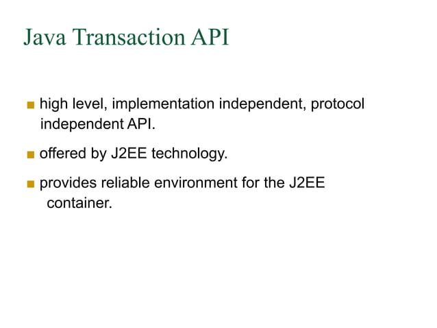 Introduction of Java transaction API PowerPoint | PPT