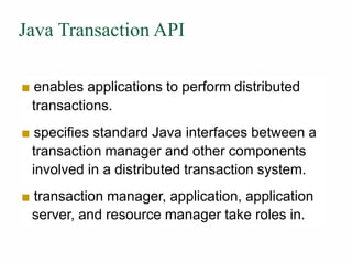 Introduction of Java transaction API PowerPoint | PPTX