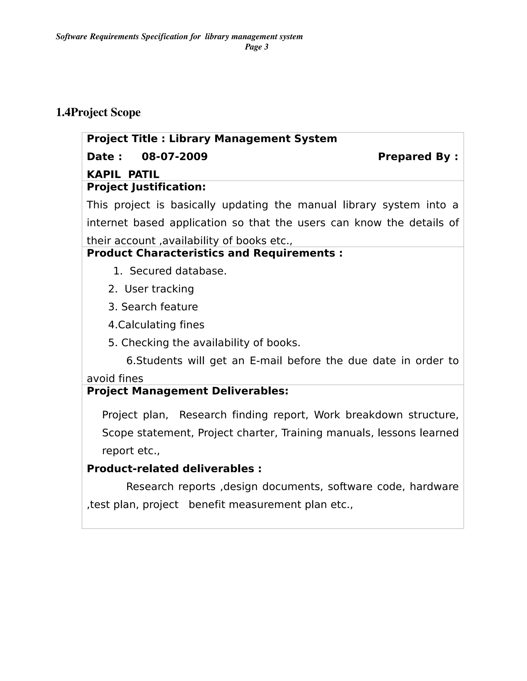 17337071 srs-library-management-system | PDF