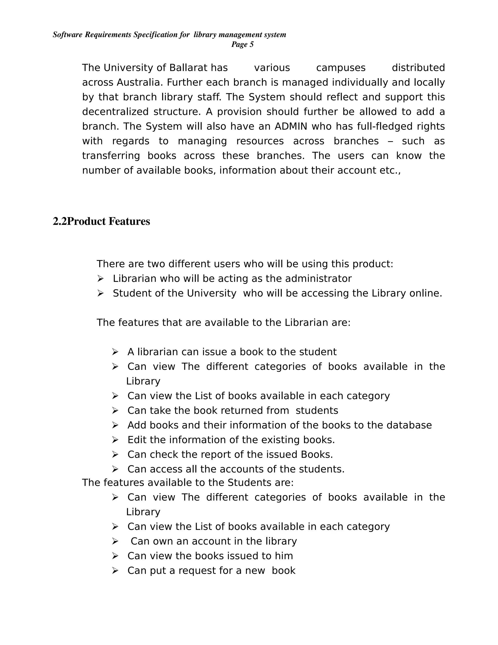 17337071 srs-library-management-system | PDF