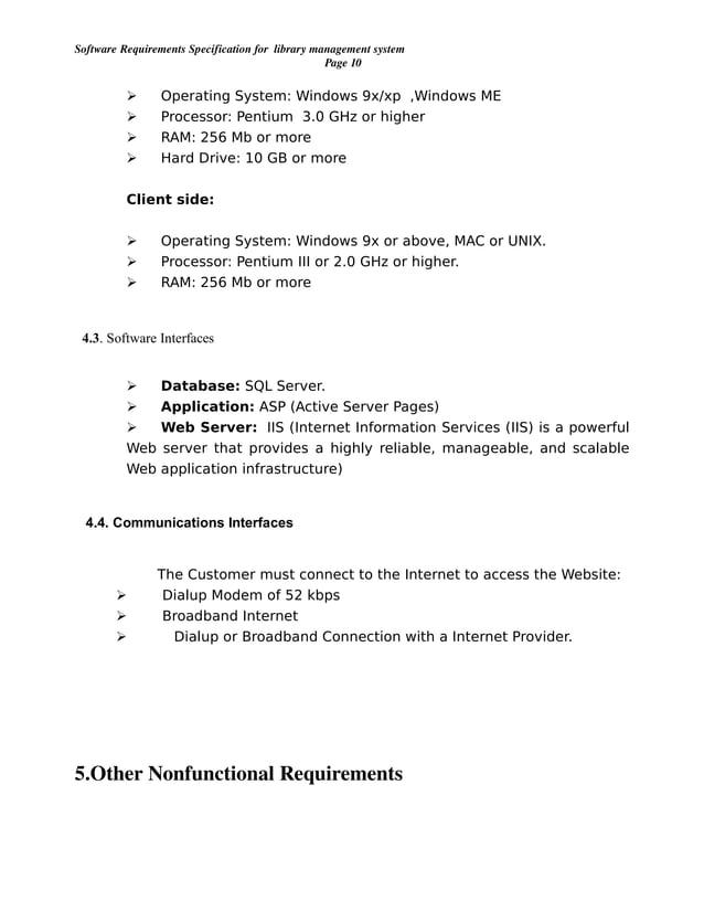 17337071 srs-library-management-system | PDF | Databases | Computer Software and Applications