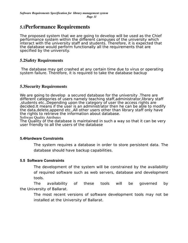 17337071 srs-library-management-system | PDF | Databases | Computer ...