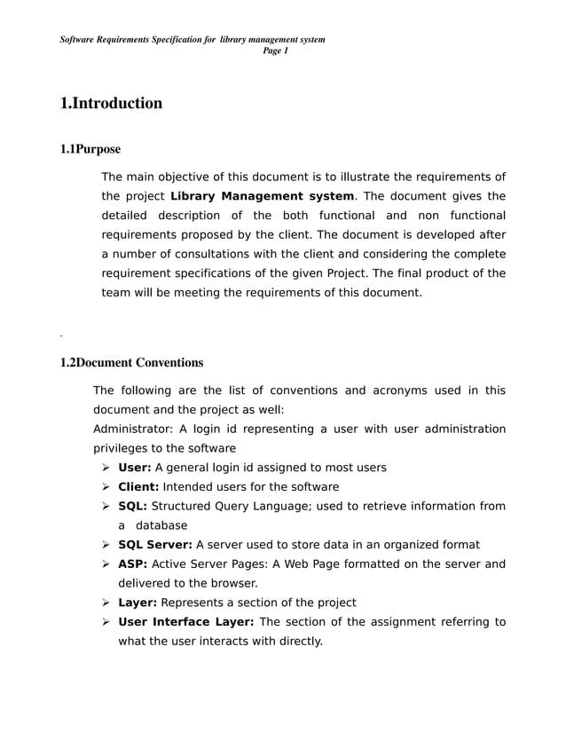 17337071 srs-library-management-system | PDF | Databases | Computer ...
