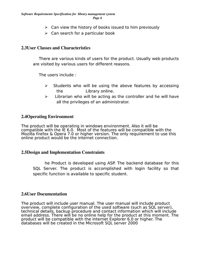 17337071 srs-library-management-system | PDF | Databases | Computer ...