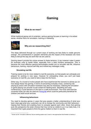 Gaming | PDF