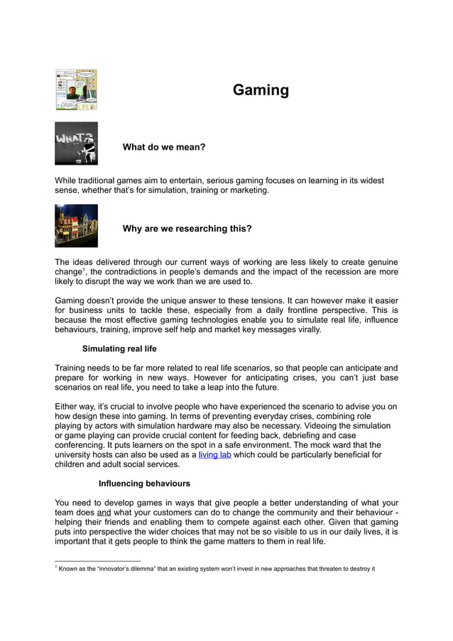 Gaming | PDF