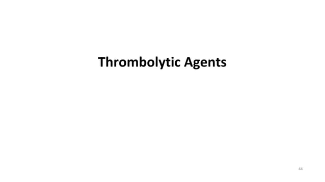 Antithrombotics (Anticoagulants, anti platelets) | PPT